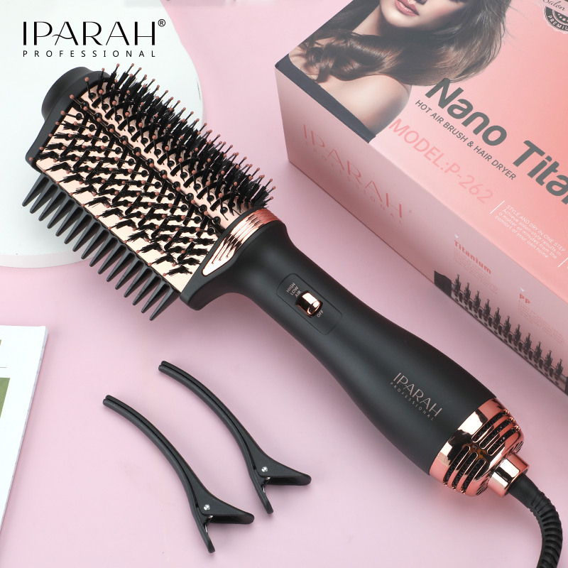 IPARAH P-262 Hair Styling Power Cord Professional Hot Air Brush STraightener Electric Hair Dryer ...
